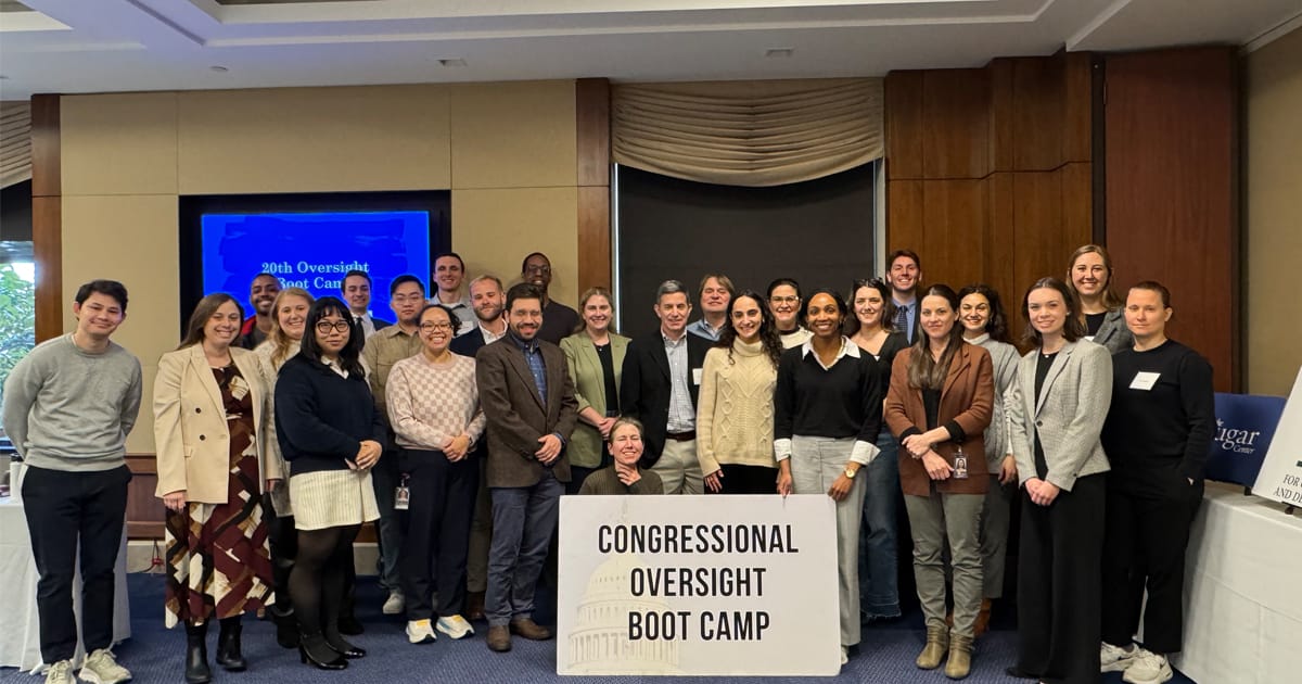 A Milestone: Inside the 20th Oversight Boot Camp | Project On ...